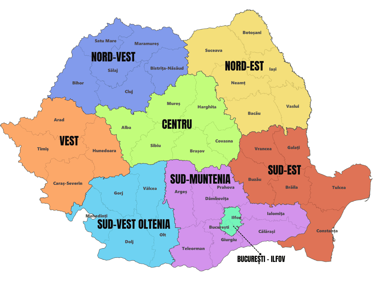 Harta României (7 hărți diferite) - iTurist.ro