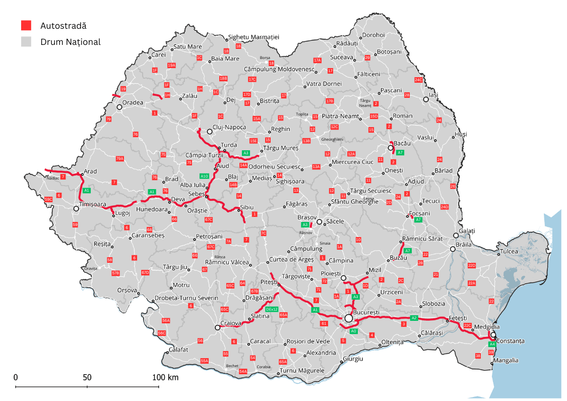 Harta României (7 hărți diferite) - iTurist.ro